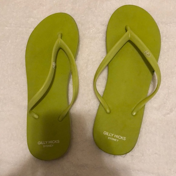 Gilly Hicks | Shoes | Very Gently Worn Gilly Hicks Lime Green Flip ...